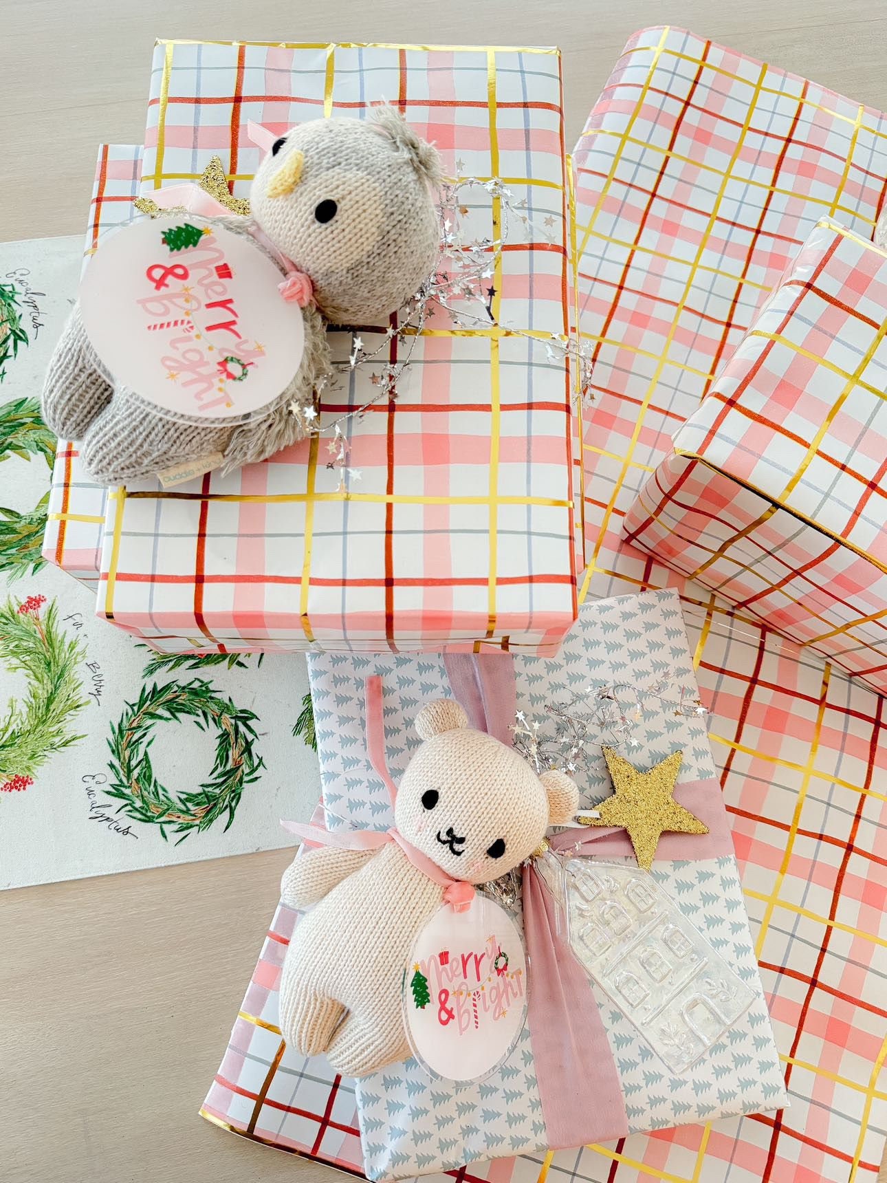 Merry & Bright Acrylic Gift Tag Set of 3 | Merry and Bright Ornament ...