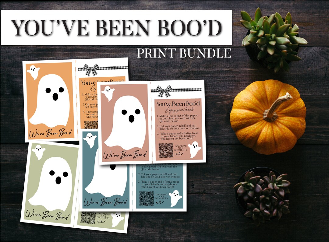 You've Been Boo'd Halloween Printable Ministering Service Activity - Etsy