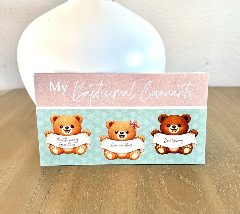 Baptism Handouts and Printables | Baptism Bears, Holy Ghost, Gifts - Etsy
