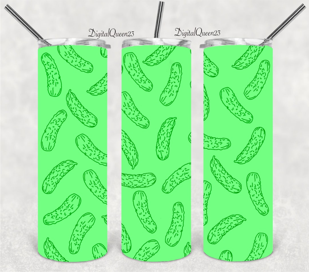 Pickles Tumbler Wrap, 20oz Skinny Tumbler Sublimation Design, Instant ...