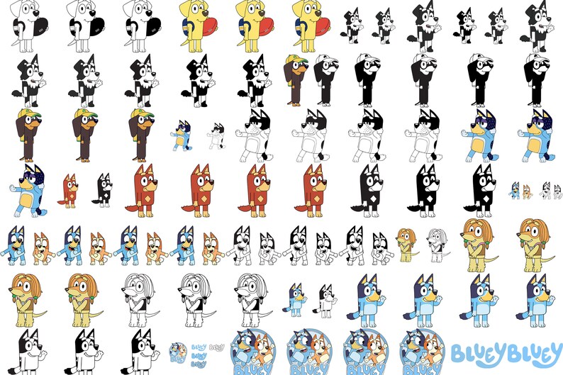 Bluey DXF PNG EPS Files Bluey Instant Download Bluey - Etsy Ireland