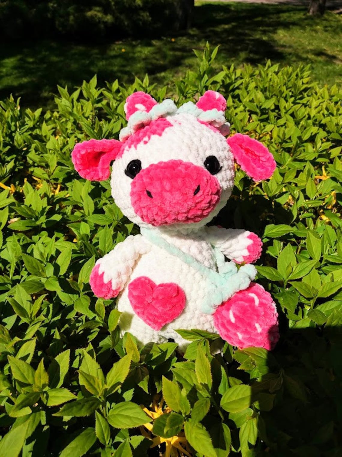 Strawberry Cow Plush Crochet Pattern Pdf Stuffed Cow - Etsy Australia