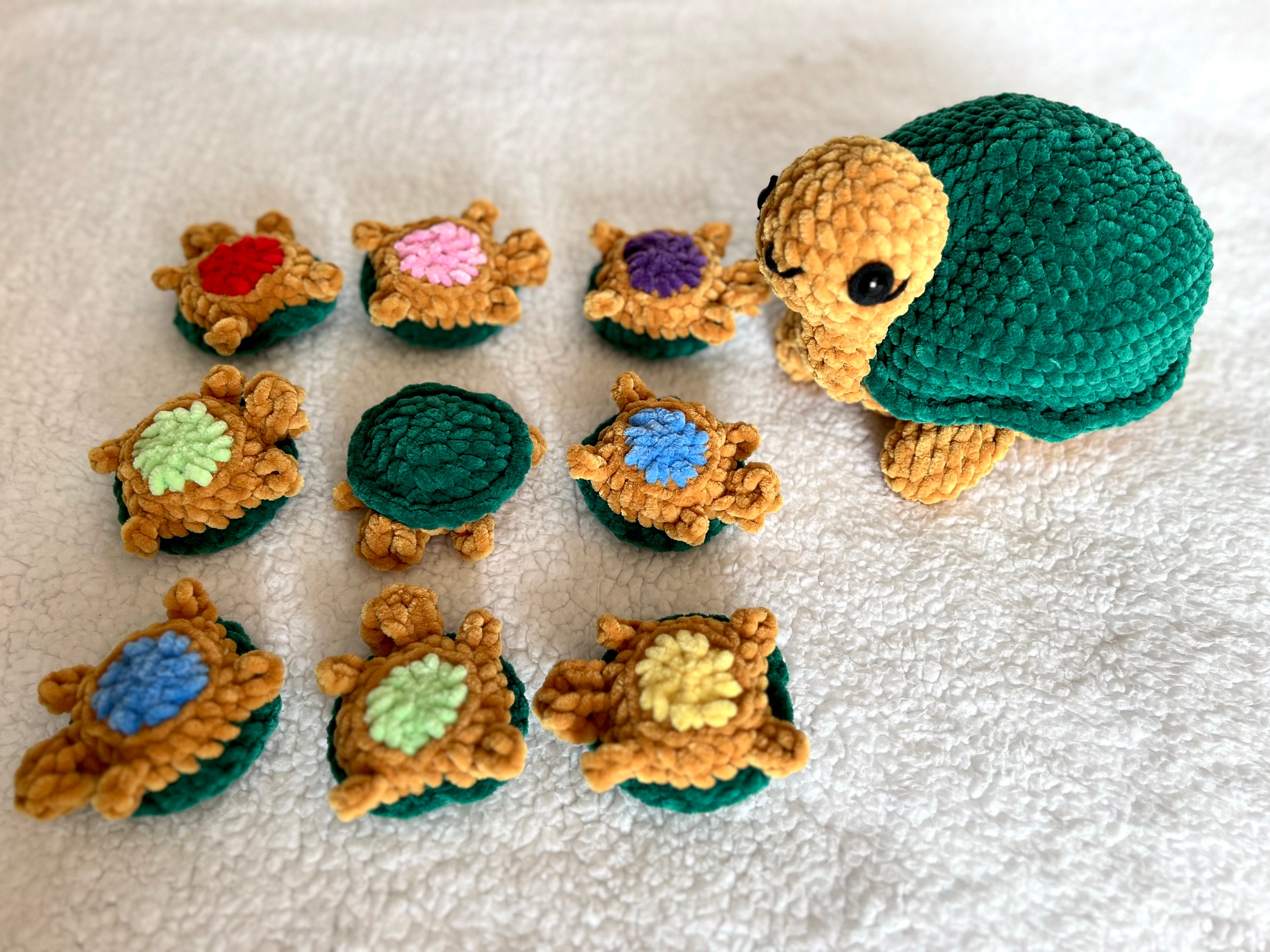 Turtle Memory Game Crochet Pattern Pdf, NO SEW Easy Crochet Pattern - Etsy