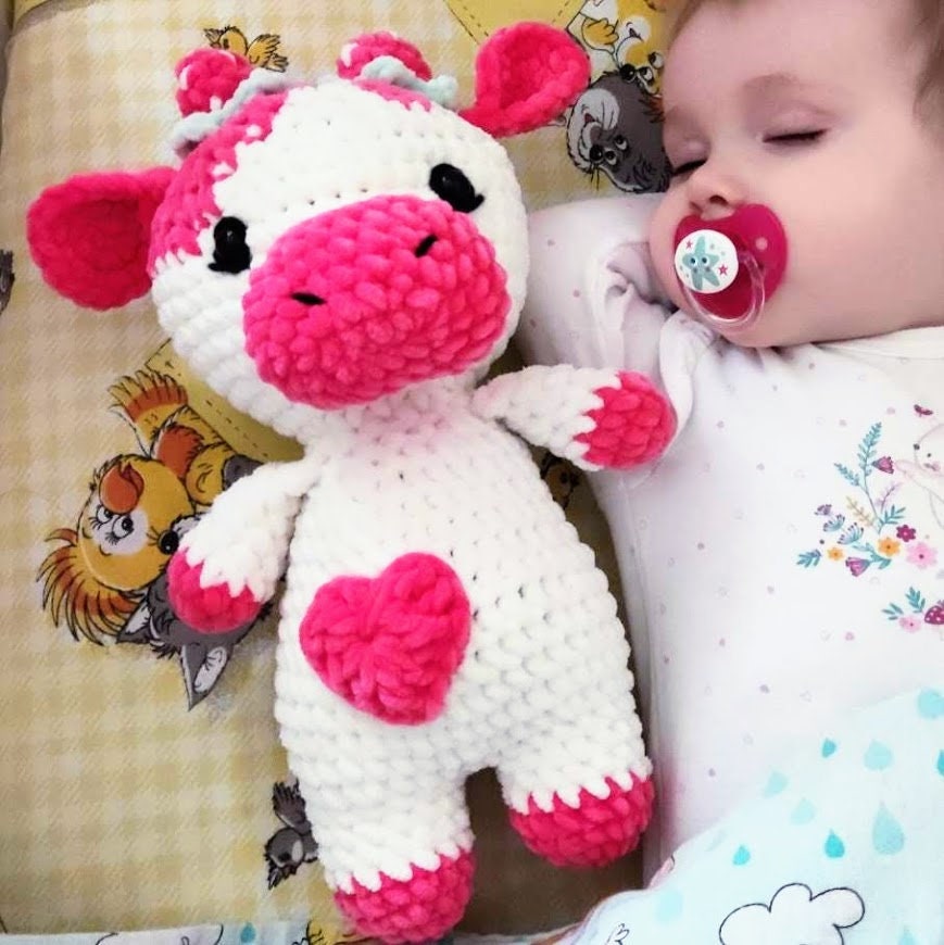Strawberry Cow Plush Crochet Pattern Pdf Stuffed Cow - Etsy Australia