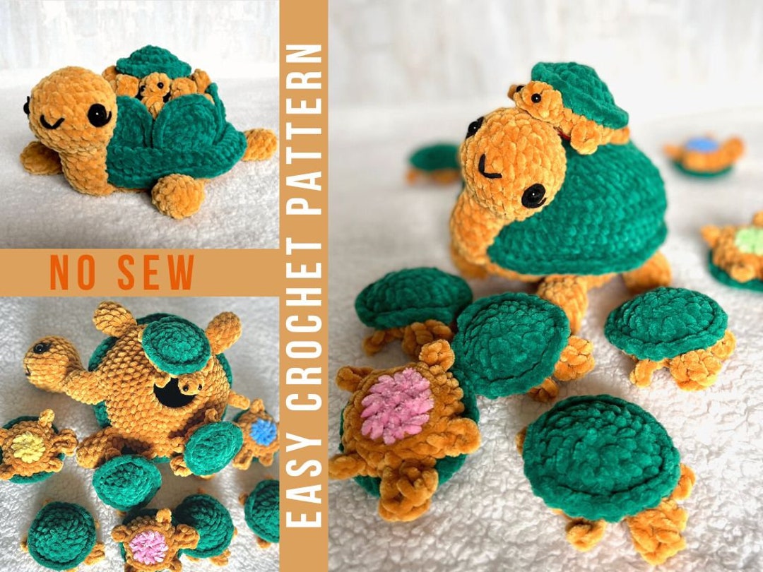 Turtle Memory Game Crochet Pattern Pdf, NO SEW Easy Crochet Pattern - Etsy