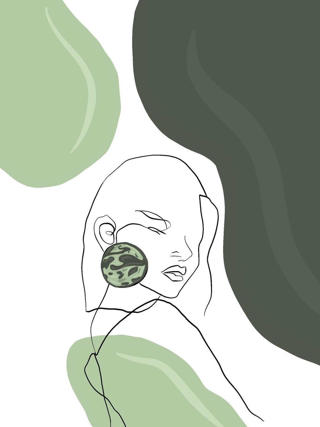 Line Art Digital Print Set - Etsy