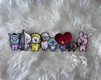 BT21 Hero Tata Patch BTS V Embroidered Iron on BG2 - Etsy
