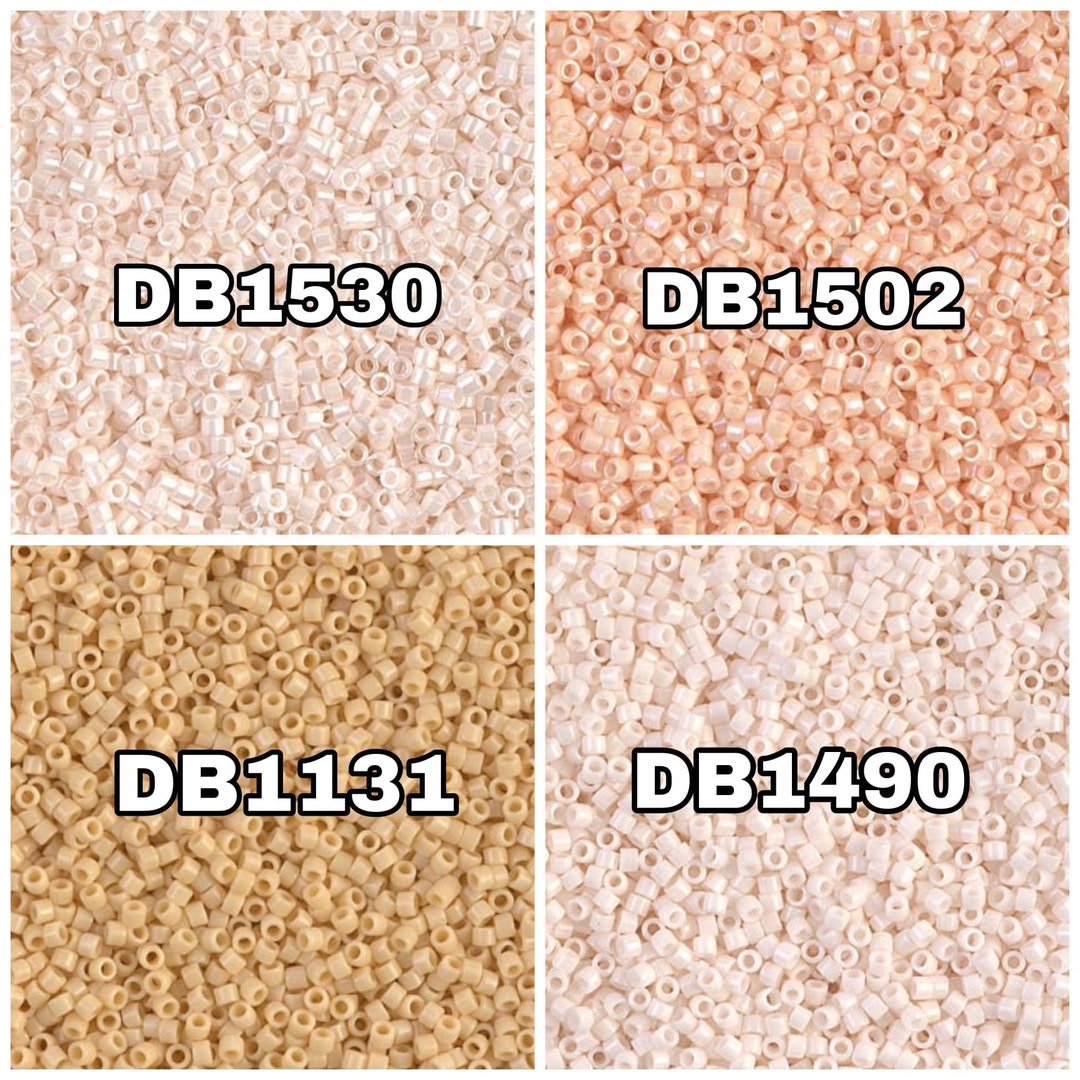 Miyuki Delica 11/00, Opaque Light Colours Series , DB1530, DB1502 ...
