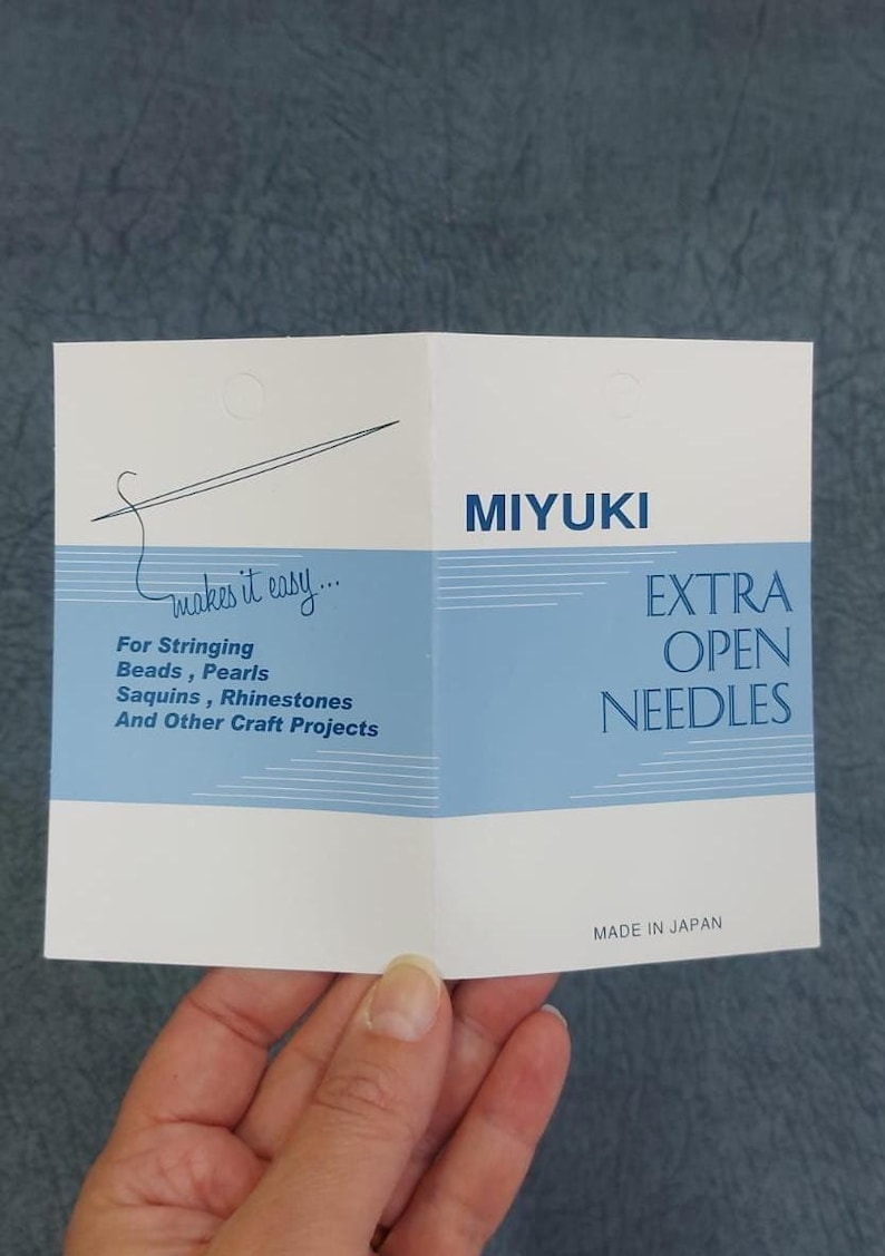 Miyuki Extra Open Needles Miyuki Big Eye Needles 55 Cm 1 - Etsy