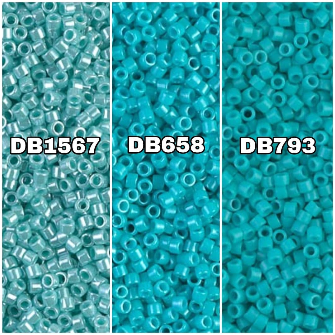 Miyuki Delica 11/00, Turquoise Colours Series, DB1567 , DB658, DB793 ...