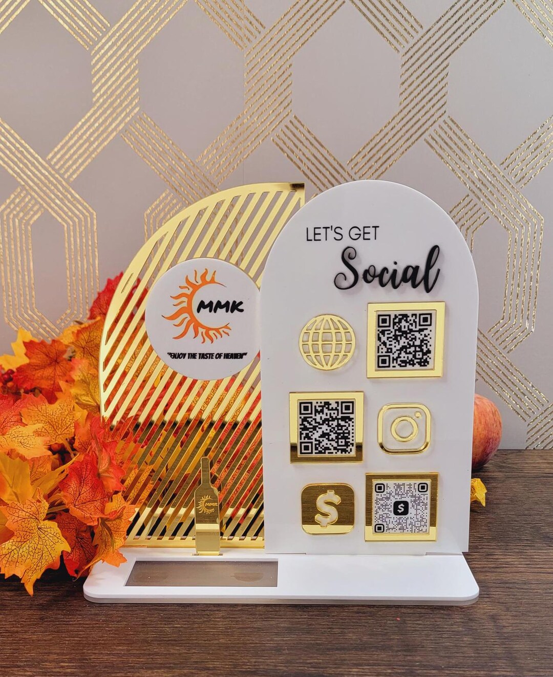 Instagram Facebook Social Media Sign | Business Social Media QR Code ...