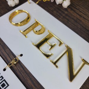 Custom 3D Acrylic Open/close Sign - Modern Business Door Sign, Double ...
