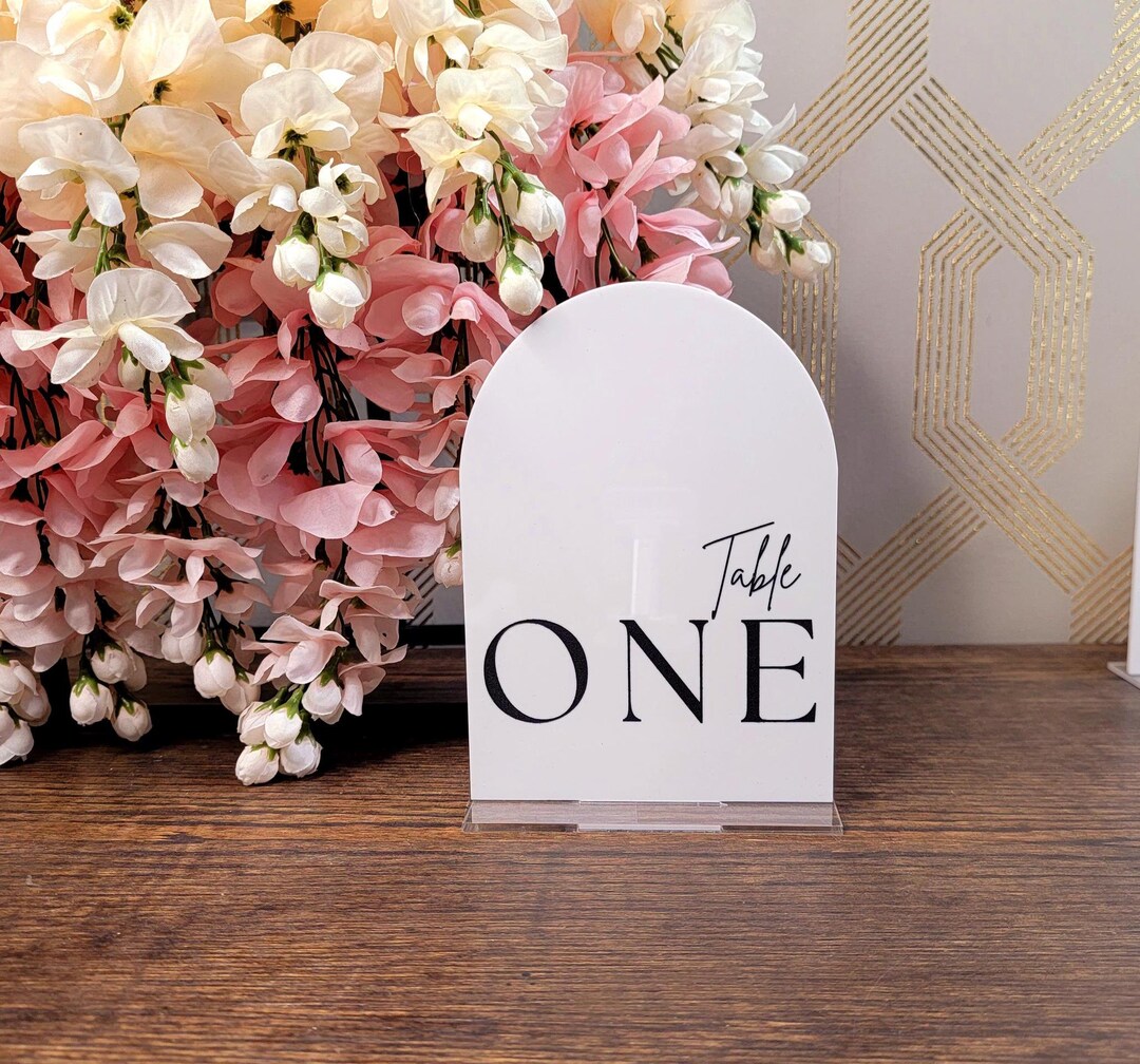 Custom Acrylic Table Number, Table Number Wedding, Custom Number ...
