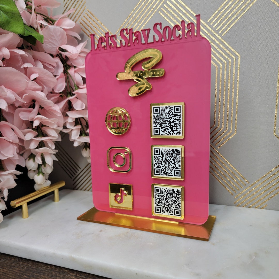 Letrero de código QR para negocios, Instagram, Facebook, redes sociales ...