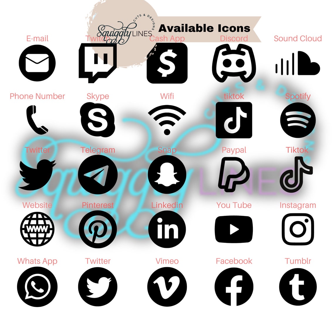 Instagram Facebook Social Media Sign Business Social Media QR Code Sign ...