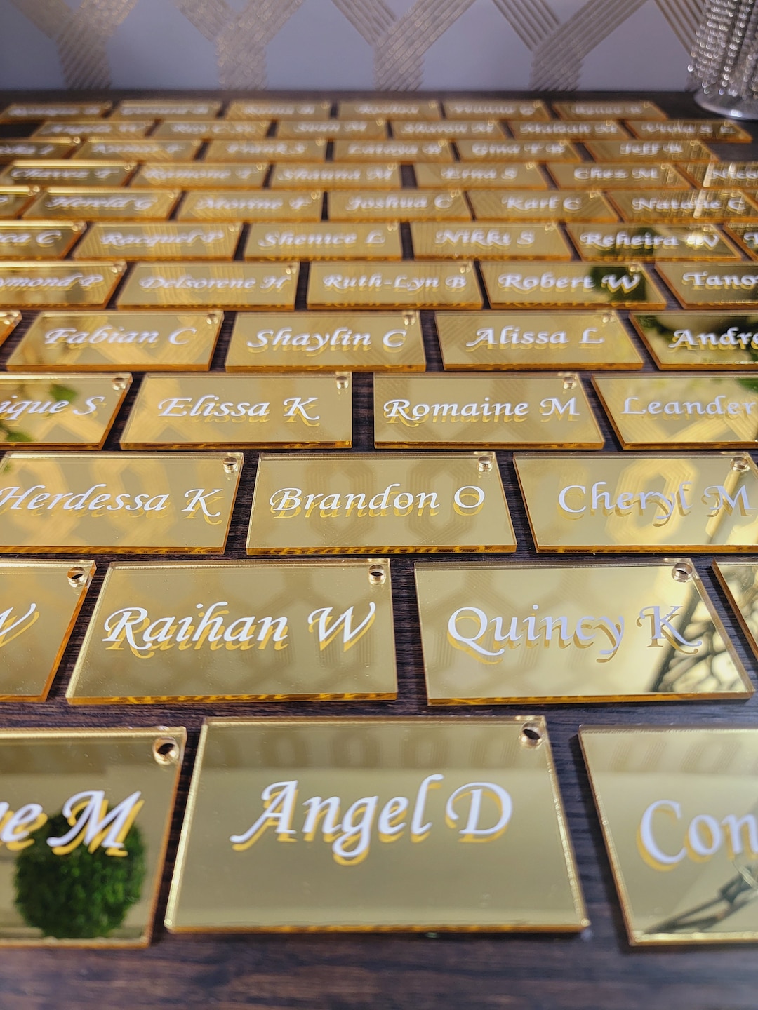 Wedding Place Cards, Laser Cut Names Card, Guest Names, Weddings Place ...