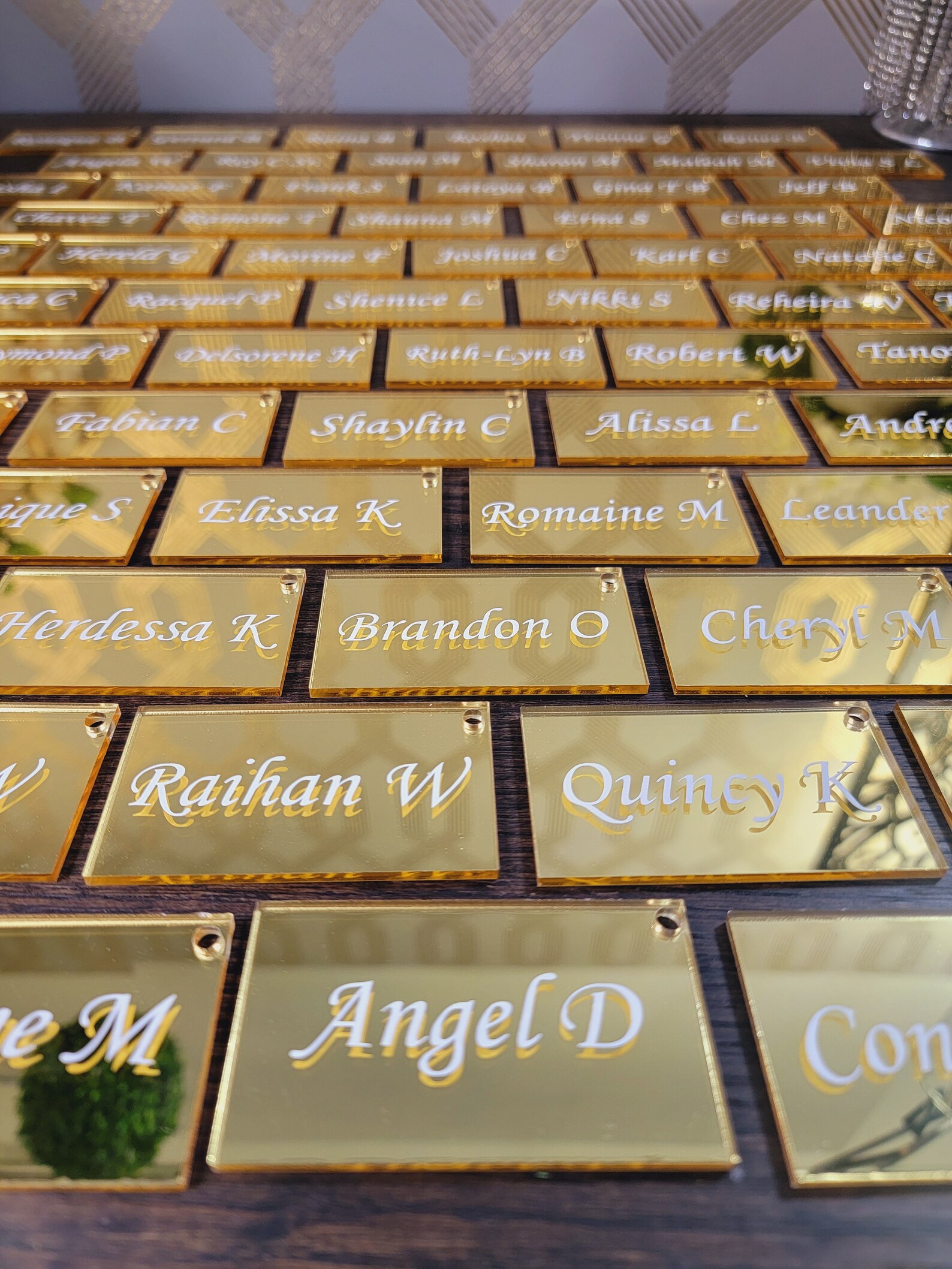 Wedding Place Cards, Laser Cut Names Card, Guest Names, Weddings Place ...