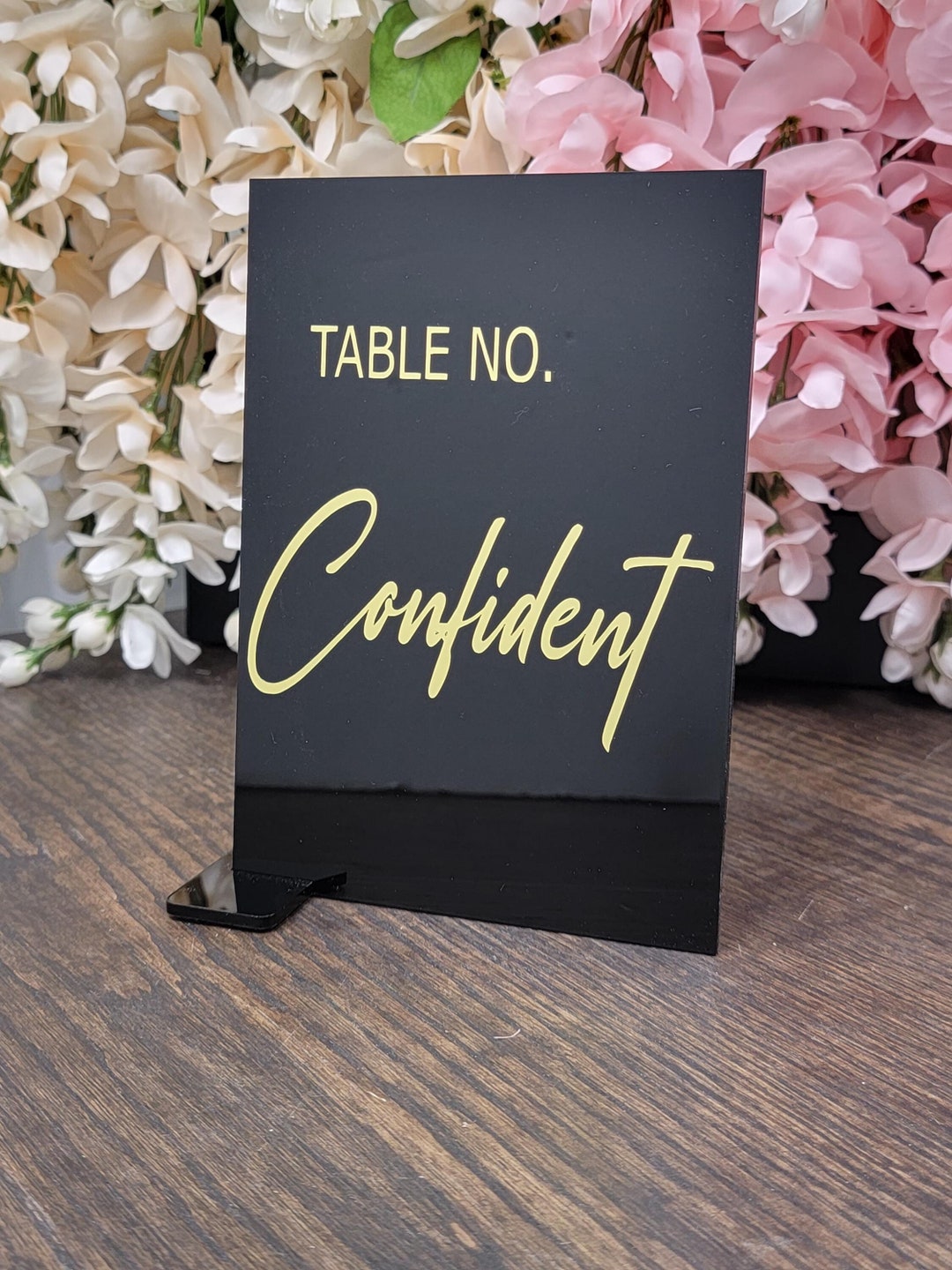 Custom Acrylic Table Number, Table Number Wedding, Custom Number, 3D ...