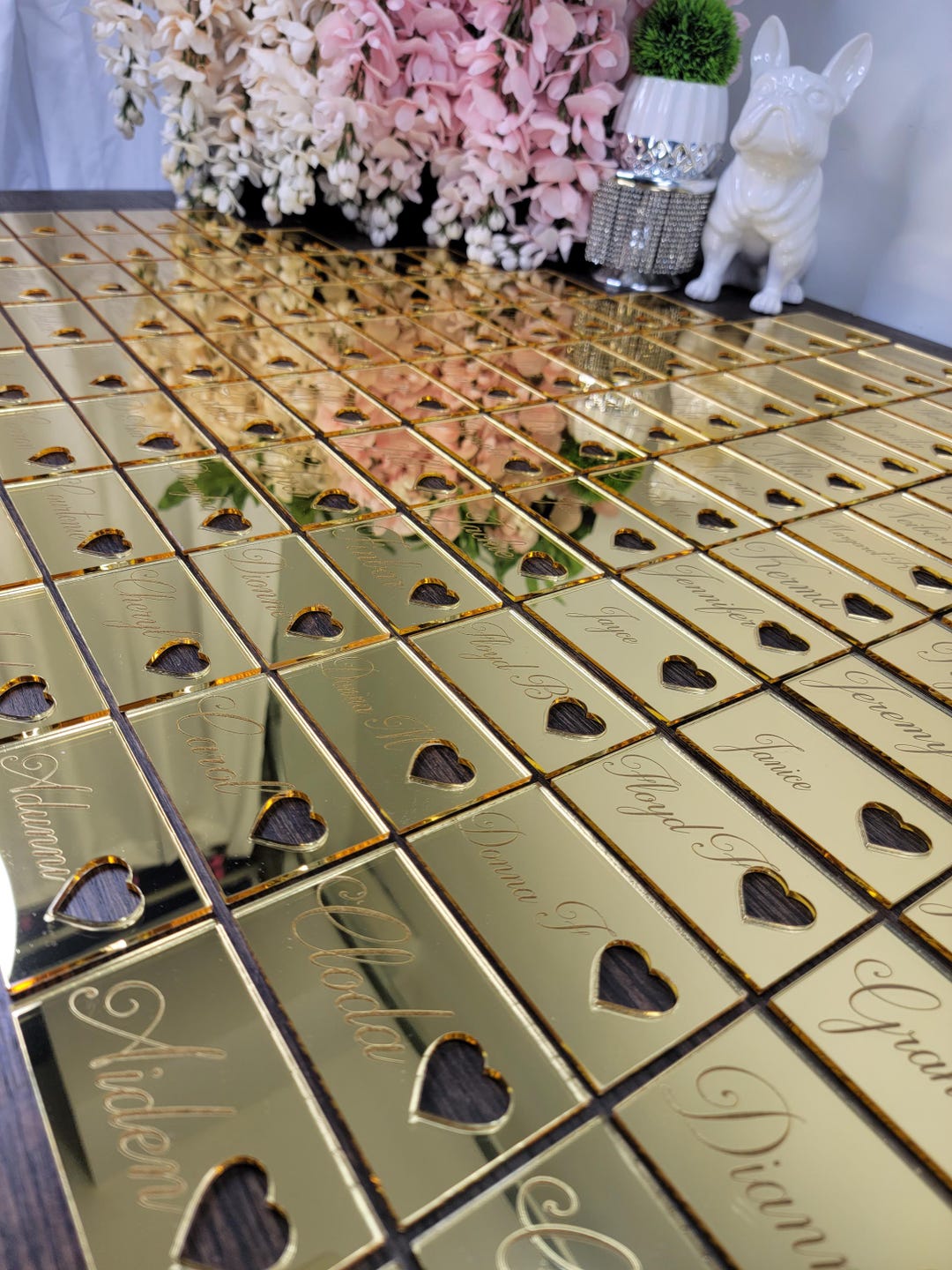 Wedding Place Cards, Laser Cut Names Card, Guest Names, Weddings Place ...