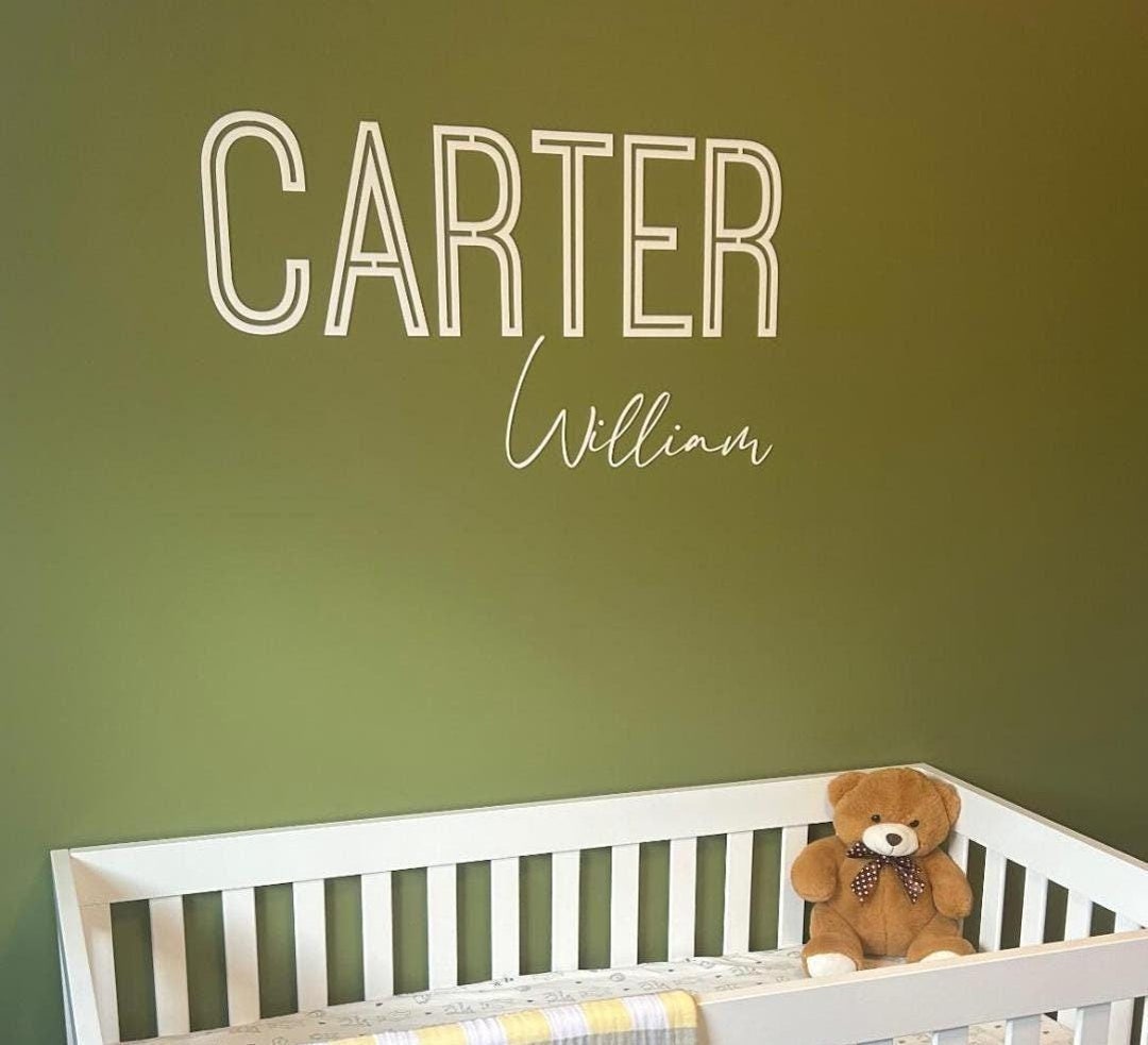 Kids Name Sign | Personalized Wall Decor | Unique Nursery or Bedroom ...