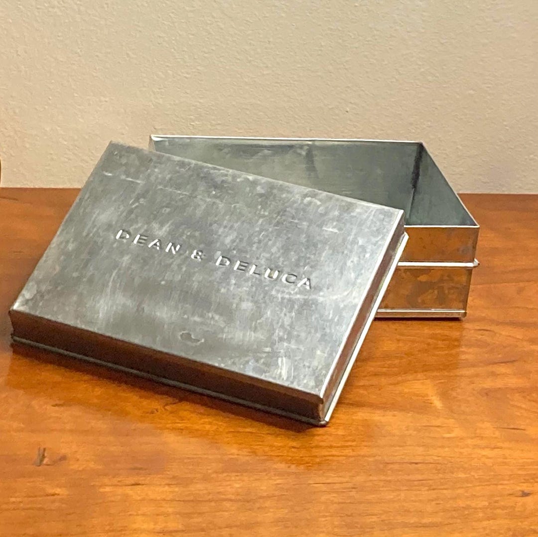 Vintage Farmhouse Chic Dean & Deluca Galvanized Steel Metal Rustic Tin ...
