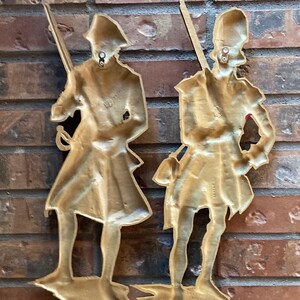 Vintage 1960 Sexton Cast Metal Continental & British Soldier Wall Art ...