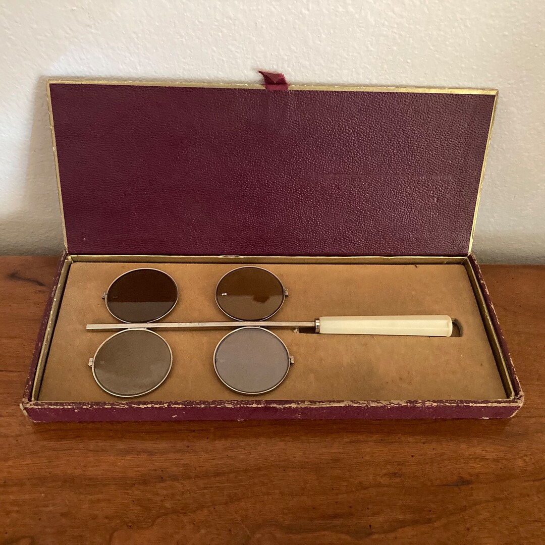 Antique 1920s Cool Soft Lite Lenses Optometrist Flipper Lens Eye Exam ...