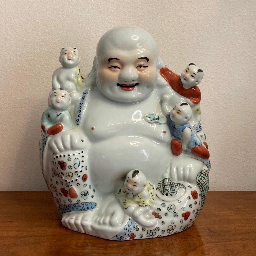 Large Highly Desirable Character Marked Republic Chinese Budai Hotei ...