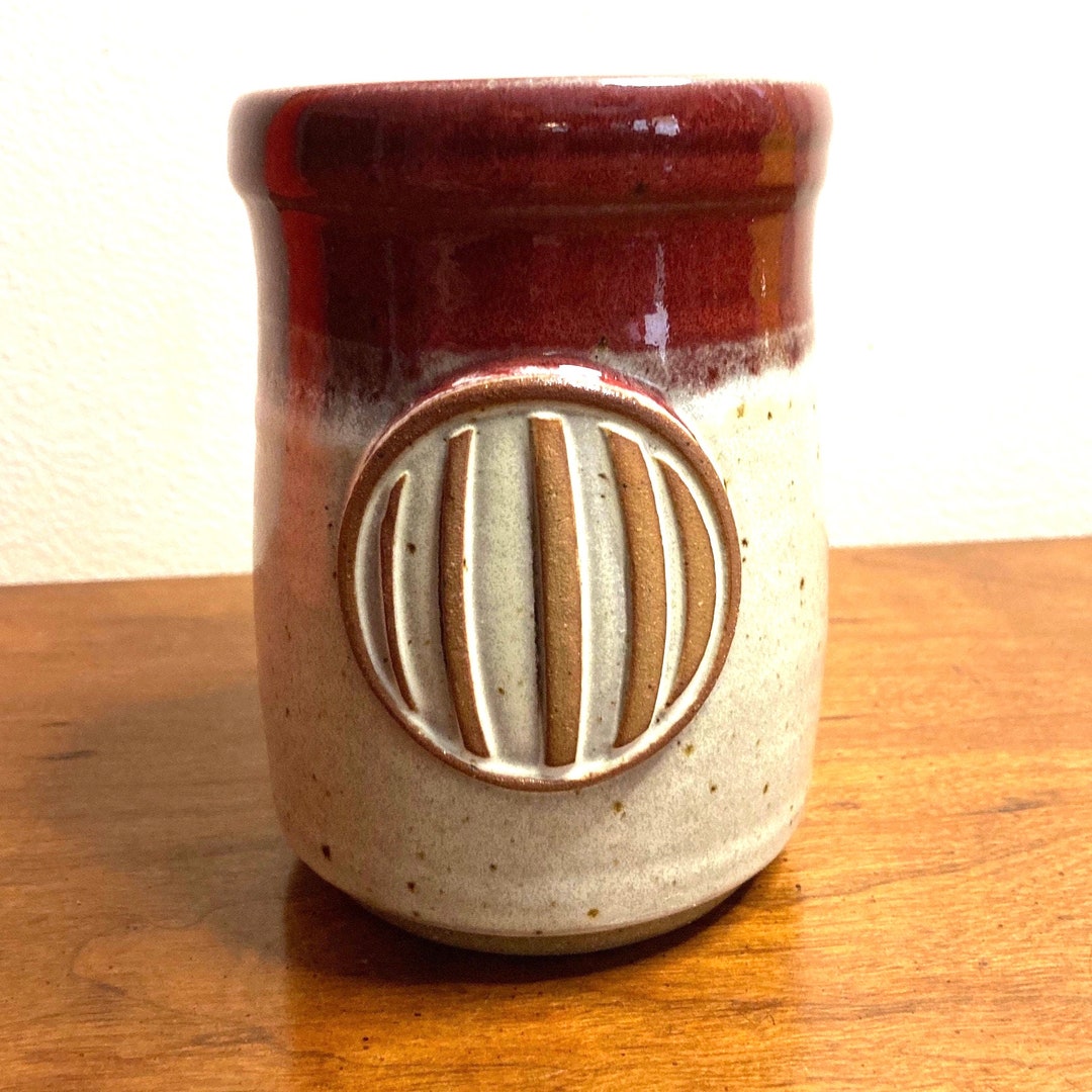 Unique Bend Oregon Studio Art Pottery Mug With Glazed Ox Blood & Gray ...