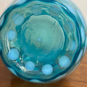 Beautiful 1940s Vintage Fenton Aqua Blue Opalescent "coin Dot" Pitcher ...
