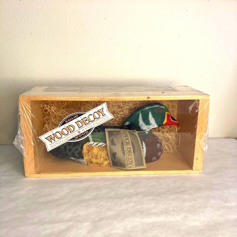 1992 Merganser Wood Duck Decoy, Hand Carved & Painted, Limited Edition ...