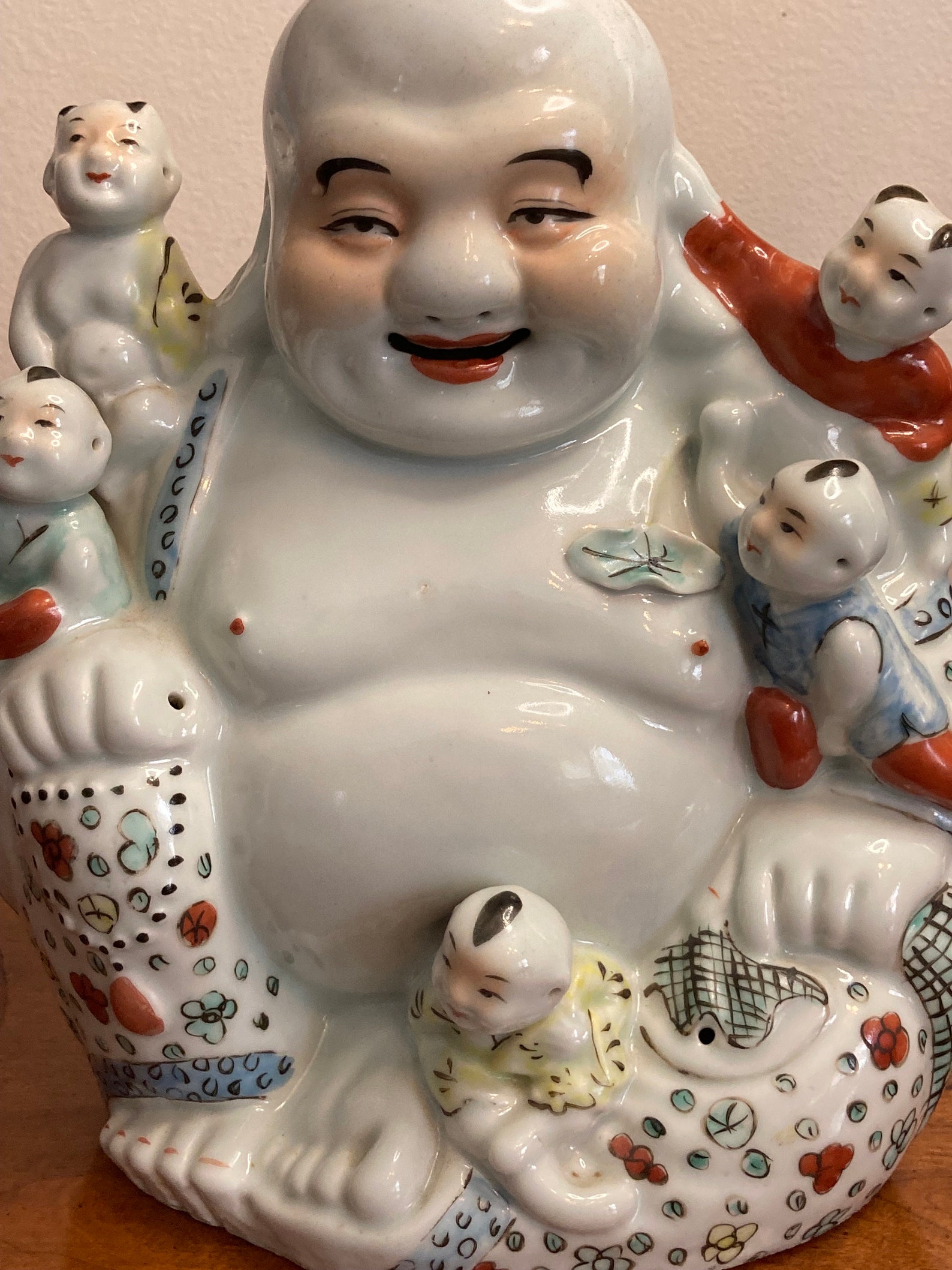 Large Highly Desirable Character Marked Republic Chinese Budai Hotei ...