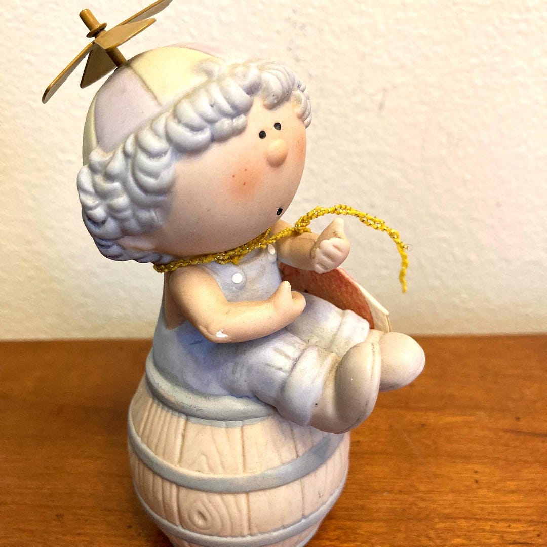 Vintage Bumpkins Boy Figurine, George Good Ceramic Propeller Cap Boy ...