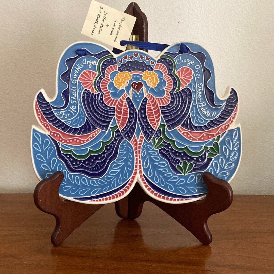 Vintage Inspirational USA Made Colorful Glazed Ceramic Tile Wall ...