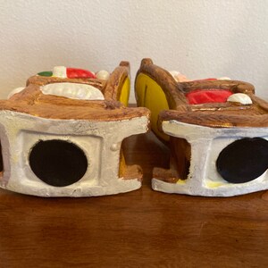 1960s Retro Nostalgic Christmas Hand Painted Mr. & Mrs. Santa Claus in ...