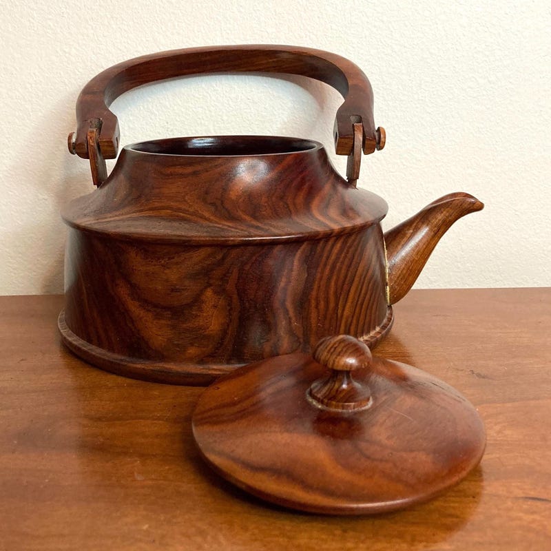 Wooden Teapot - Etsy