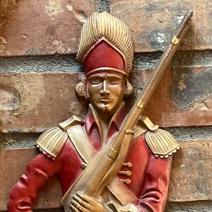 Vintage 1960 Sexton Cast Metal Continental & British Soldier Wall Art ...