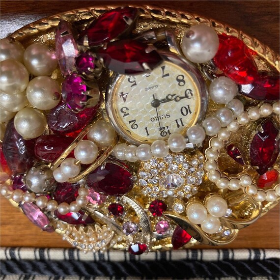 Beautiful vintage collage of Bling belt buckle Handcr… - Gem