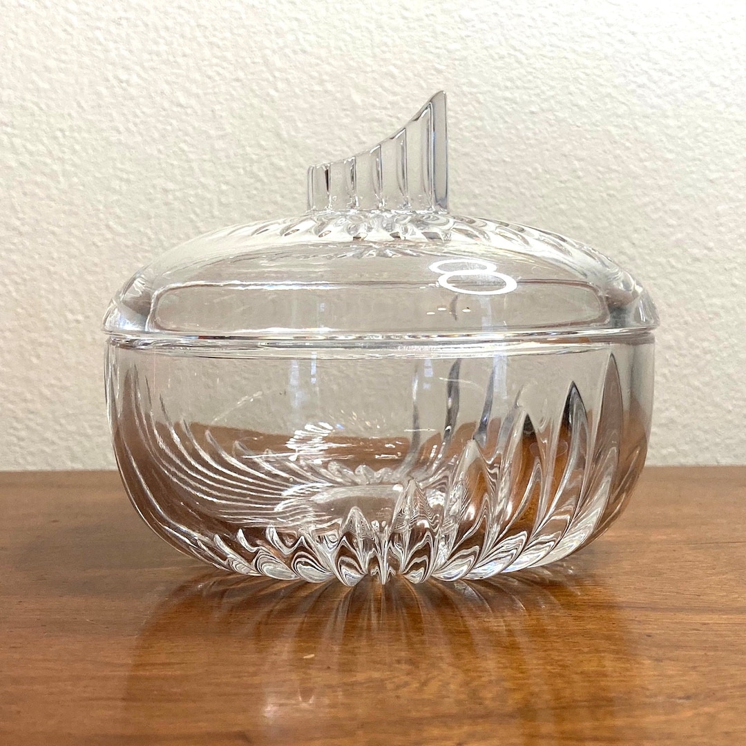 Beautiful Sparking Vintage MIKASA Germany Glass Crystal Lidded Candy ...