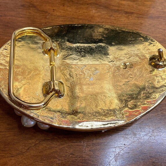 Beautiful vintage collage of Bling belt buckle Handcr… - Gem