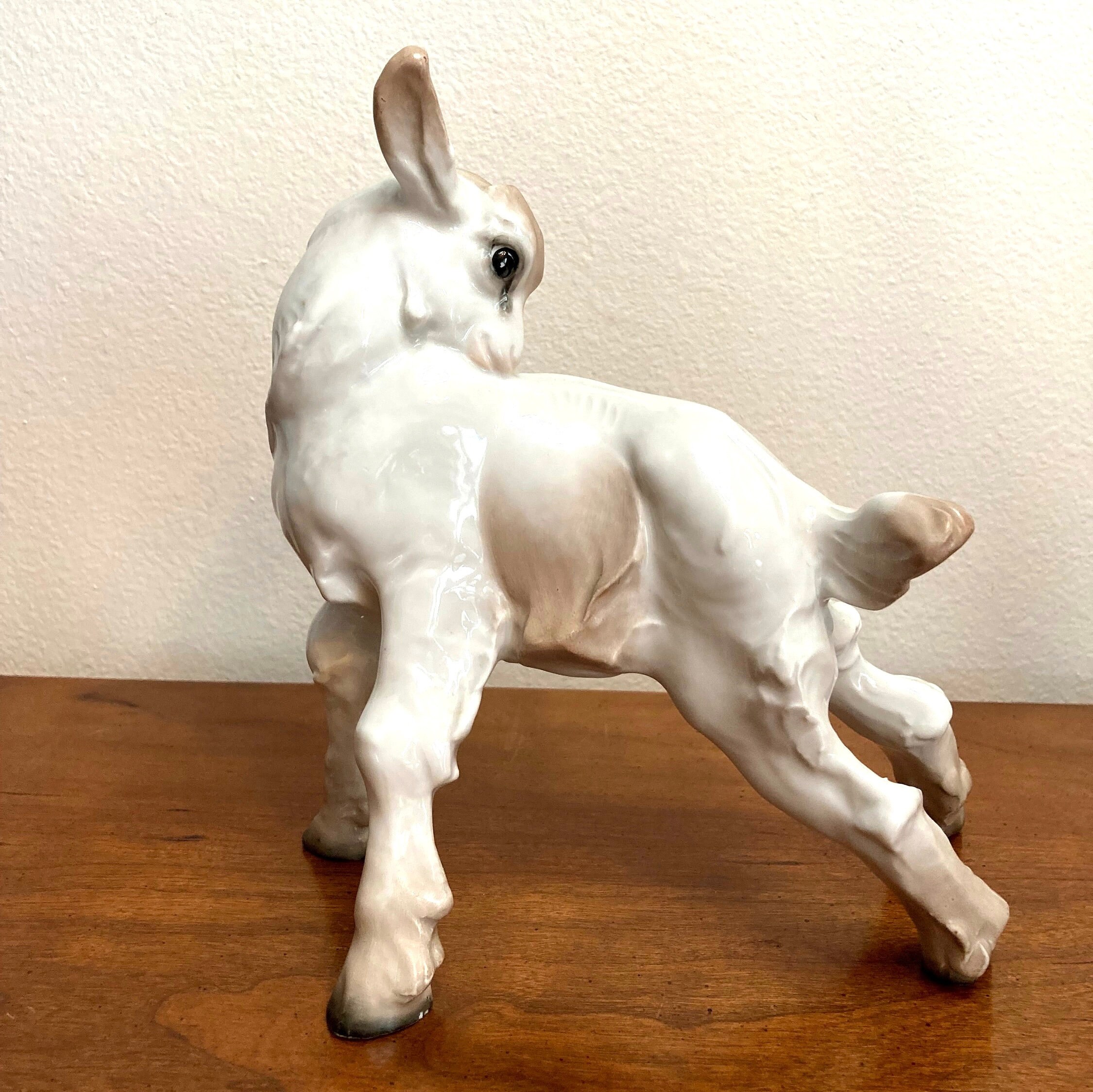 Rare 1930s Rosenthal German Porcelain Goat Figurine by Joao Da Silva ...