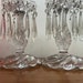 Gorgeous American Glass Convertible Candelabrums With Glass Drop Prisms ...