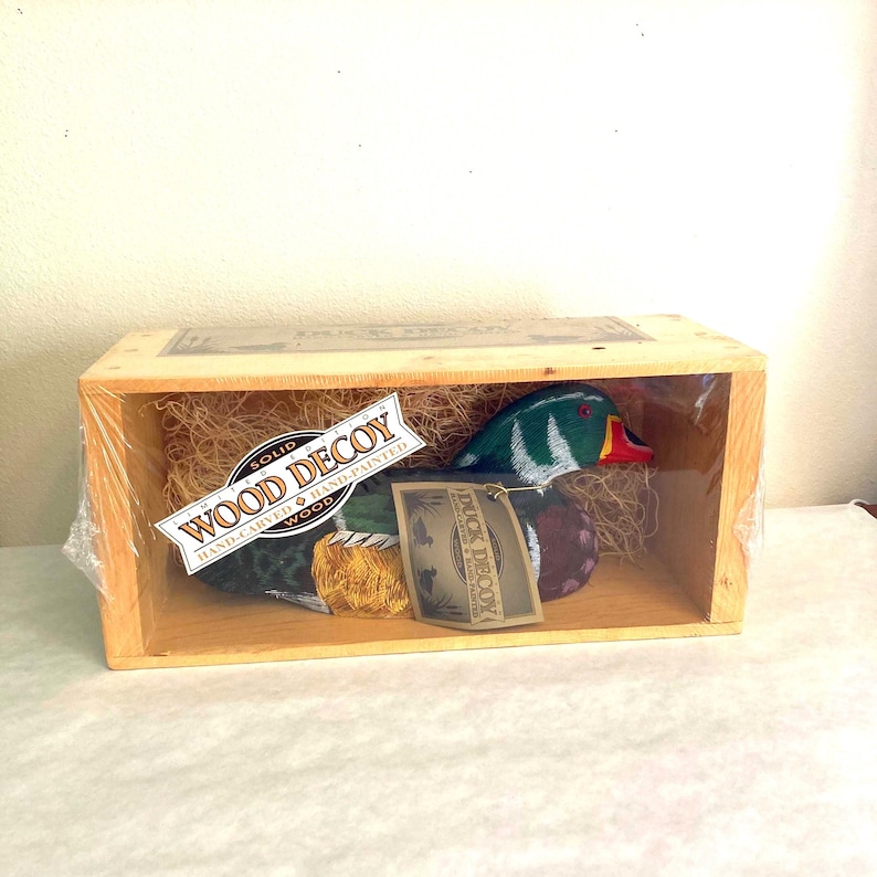 1992 Merganser Wood Duck Decoy, Hand Carved & Painted, Limited Edition ...