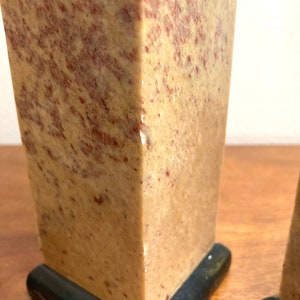 Beautiful Vintage Minimalist Cube Column Ceylon Granite Votive ...