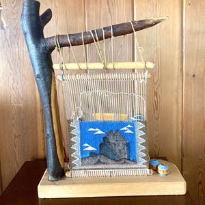 Fantastic Vintage Navajo Miniature Rug in Progress Signed 1970s Weavers ...