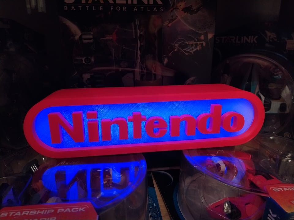NINTENDO Logo Led Light 23CM 31CM 46CM - Etsy