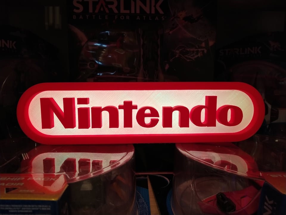 NINTENDO Logo Led Light 23CM 31CM 46CM - Etsy