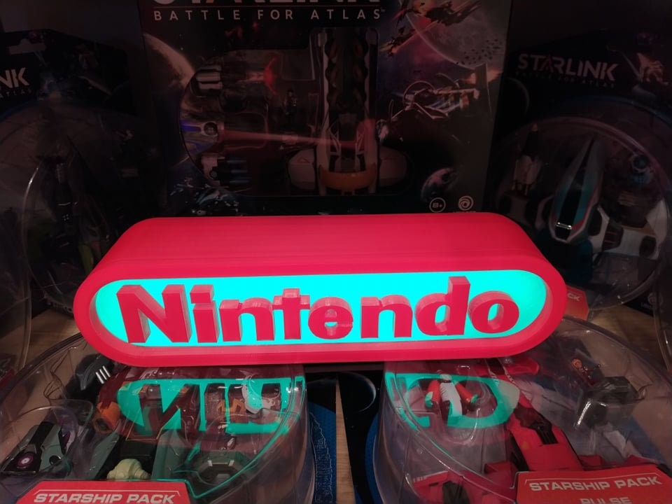 NINTENDO Logo Led Light 23CM 31CM 46CM - Etsy