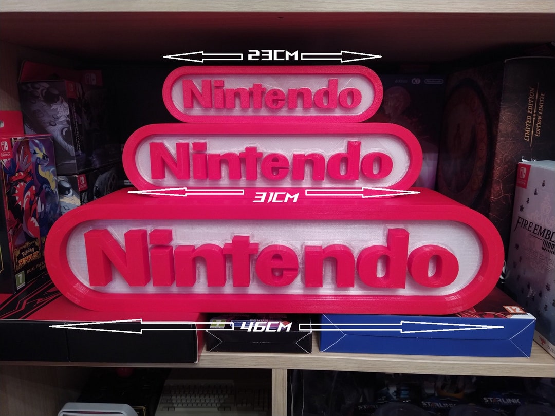NINTENDO Logo Led Light 23CM 31CM 46CM - Etsy