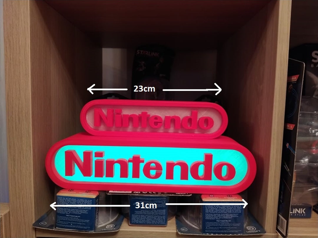 NINTENDO Logo Led Light 23CM 31CM 46CM - Etsy